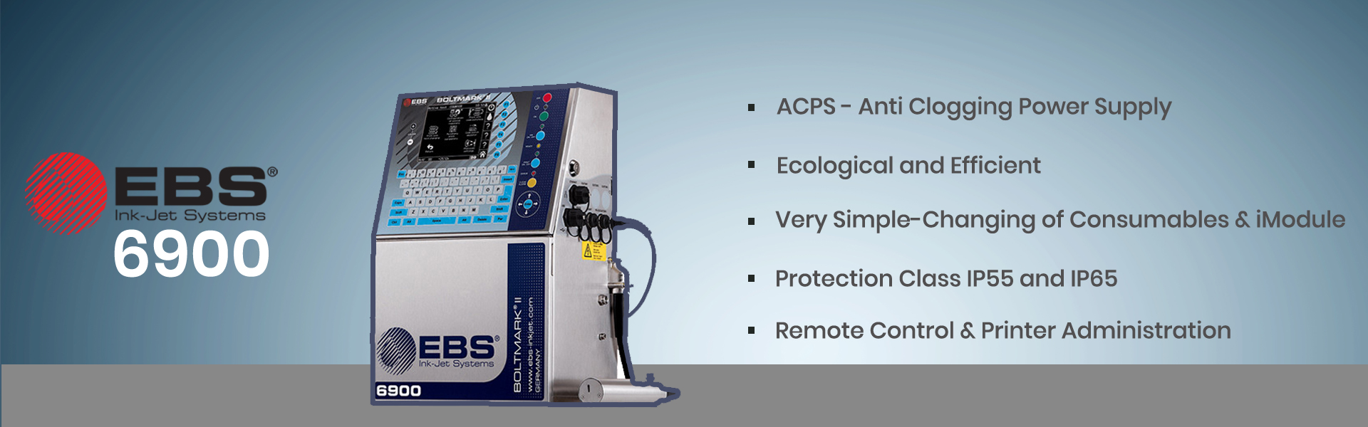 Bottle Date Code Printer | EBS 6900 - | Batch code marking machine ...